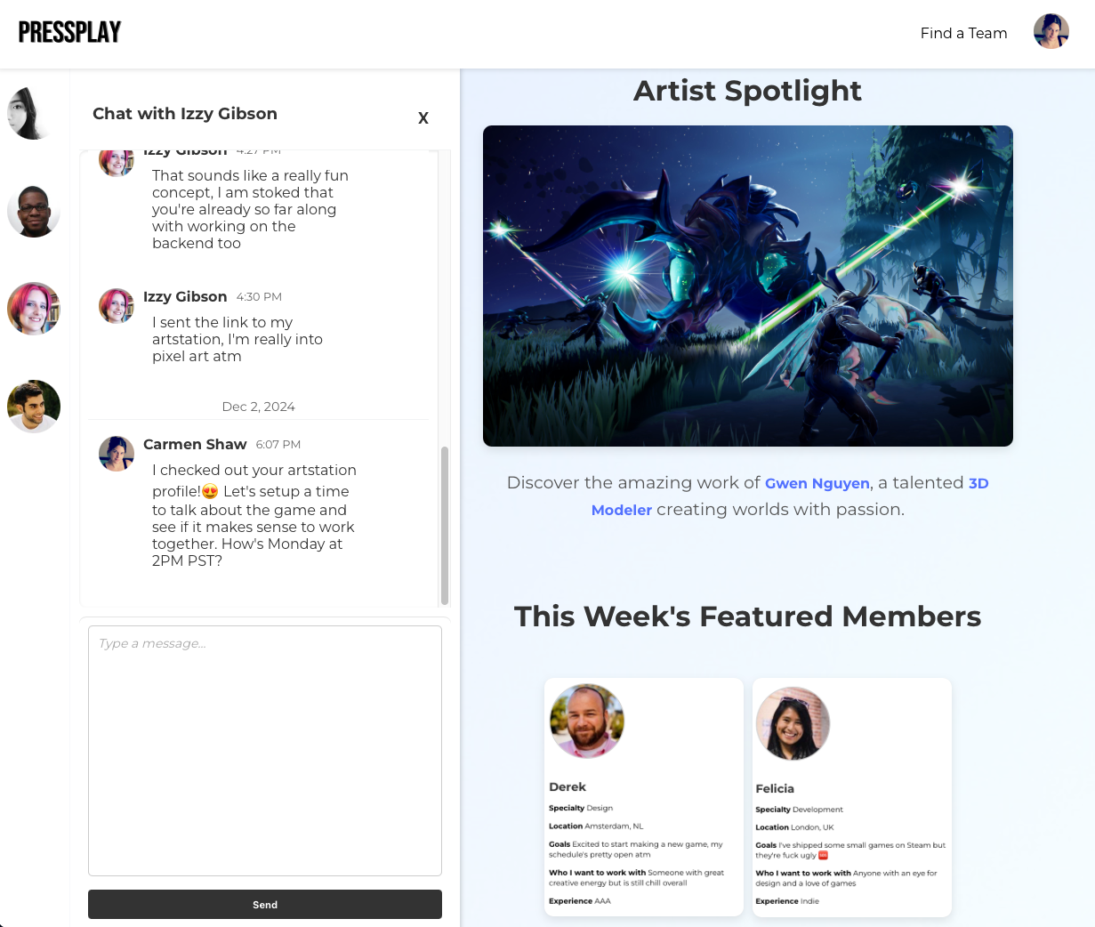 PressPlay - Join the Indie Game Creator Community